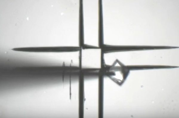 Precise cutting can be performed when sampling film cutout portion with modified properties or ...